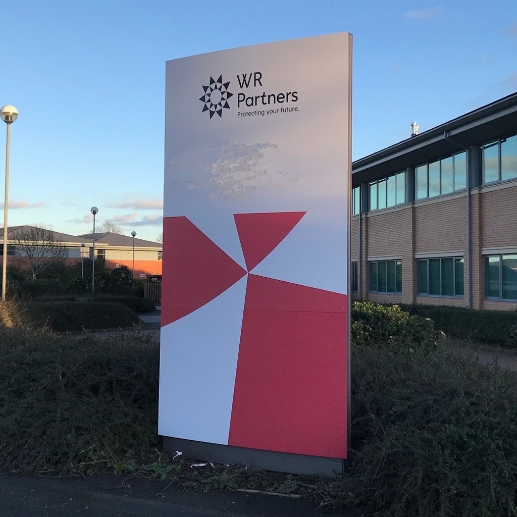 Exciting signage for distinctive new WR Partners branding - news ...